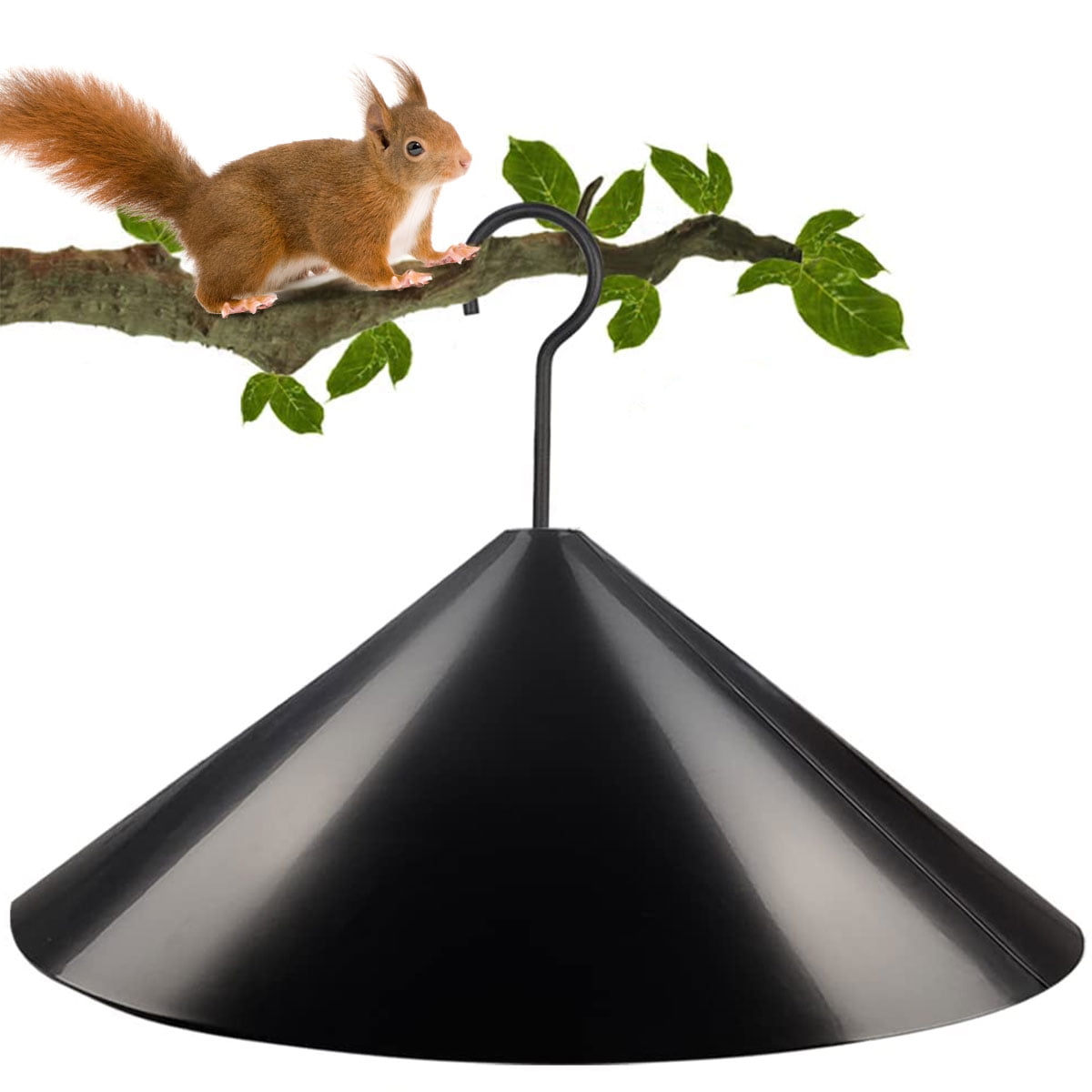 JTWEEN Outdoor Hanging Squirrel Flapper,18in Squirrel Bird Guard Baffle ...