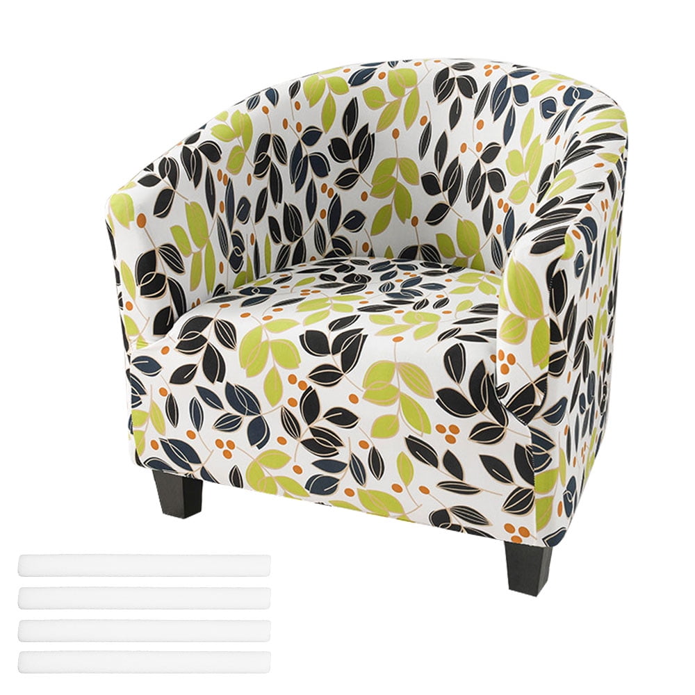 JTWEEN Tub Chair Covers for Armchairs, Tub Sofa Slipcover Polyester ...