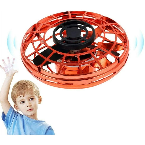 JTWEEN UFO LED Mini Drone for Kids UFO Mini Drone USB Charging Hand Controlled Mini UFO Drone 360 Rotating LED Lights Flying Toy for Boys Girls Walmart Business Supplies
