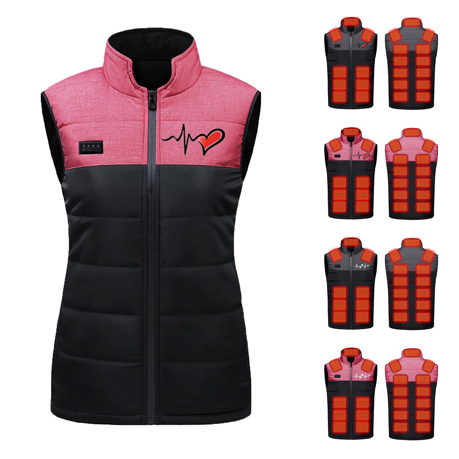 JTZGDY Heated Vest Women, (Battery Pack Not Included) Smart Controller ...