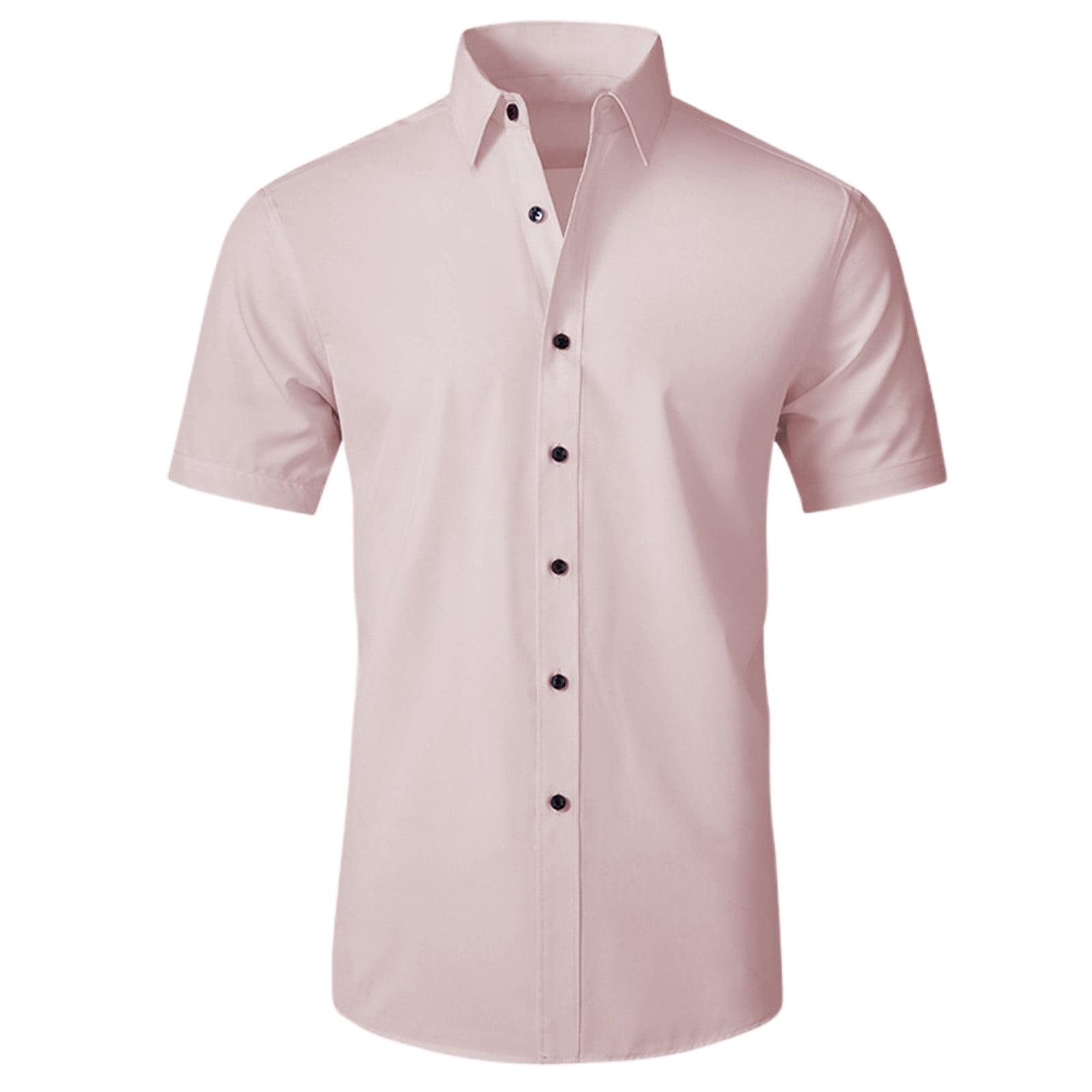 JTieacloth Beach Summer Shirt Men's Casual Short Sleeve Shirt Pure ...