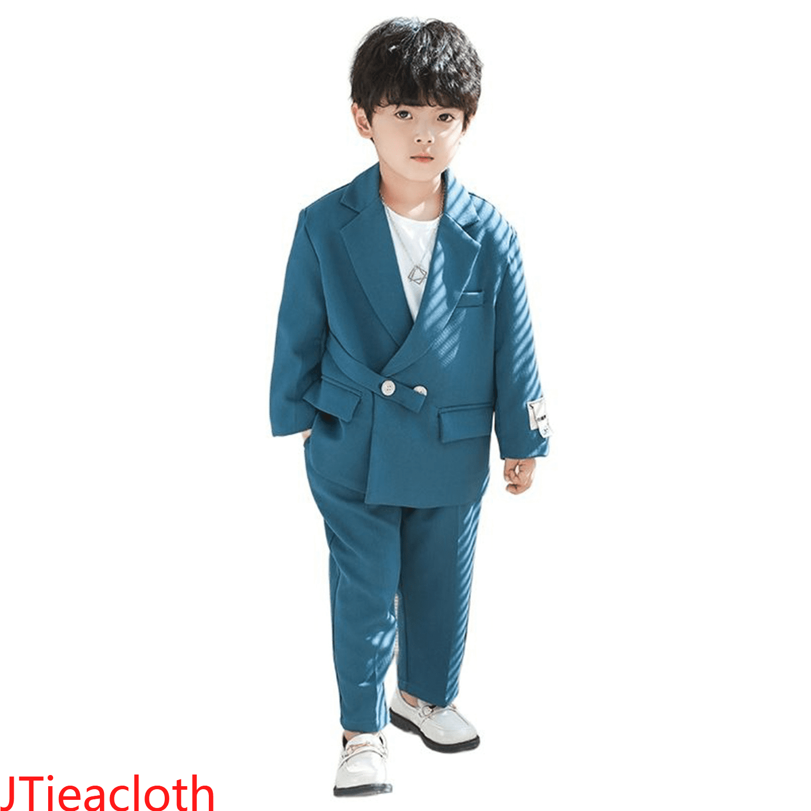 JTieacloth Boys 2-Piece Set Boys Business Suits Coat 3 Piece Outfit ...
