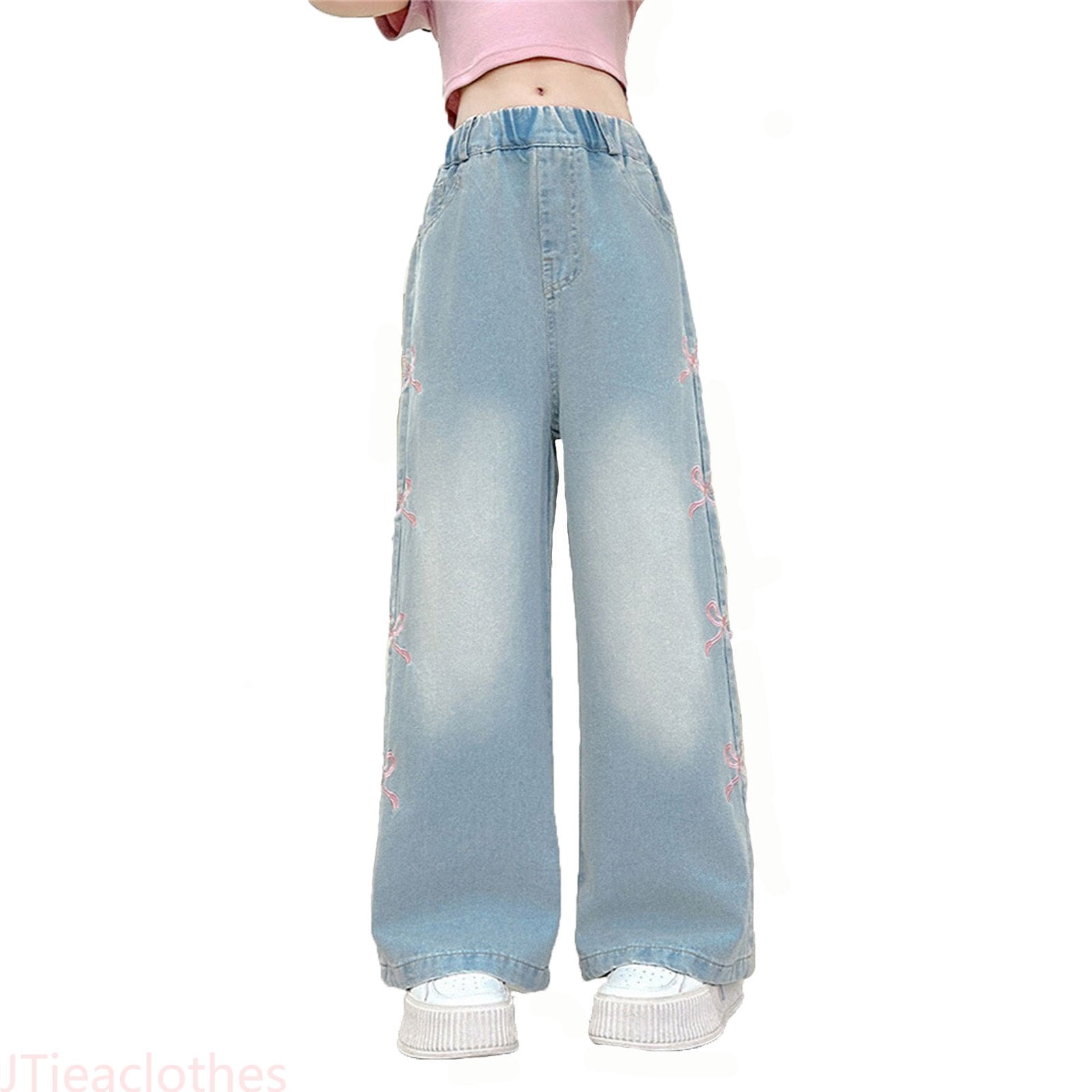JTieacloth Cute Girls Jeans Pants Girls Casual Jeans Spring Summer ...
