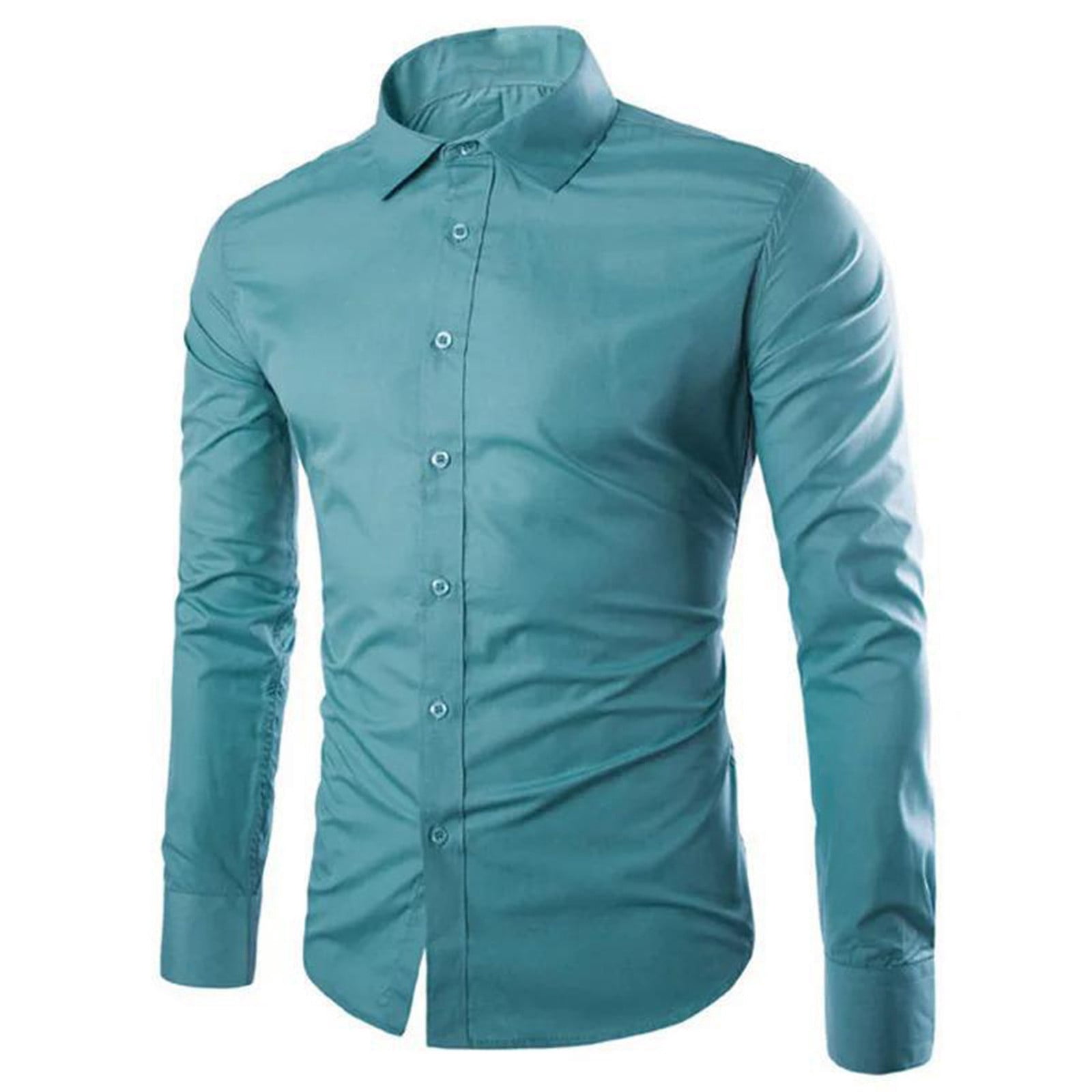 JTieacloth Formal Shirt Business Men's Slim Fit Casual Business Dress ...