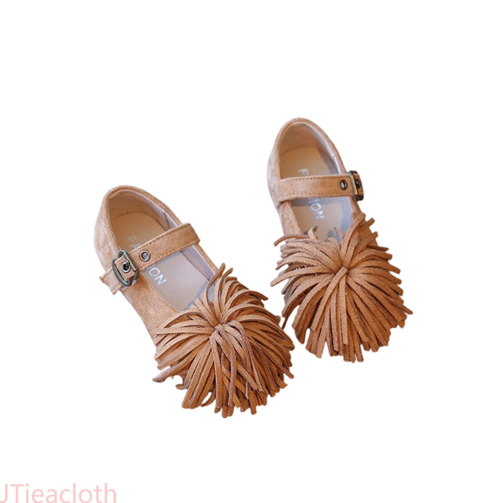 JTieacloth Girls Mary Jane Casual Shoes With Hook And Loop Strap For ...