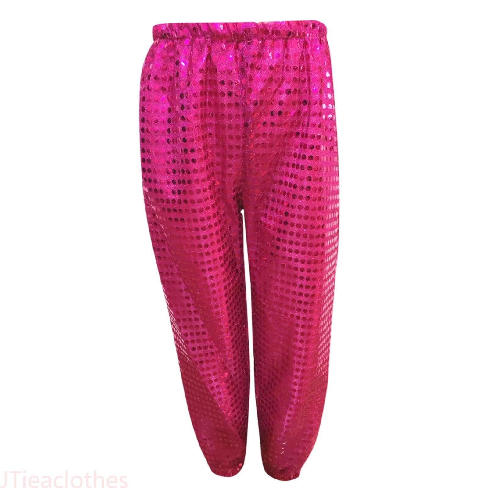 JTieacloth Girls Pants for Casual School Kids Sequins Loose Jazz Hip ...