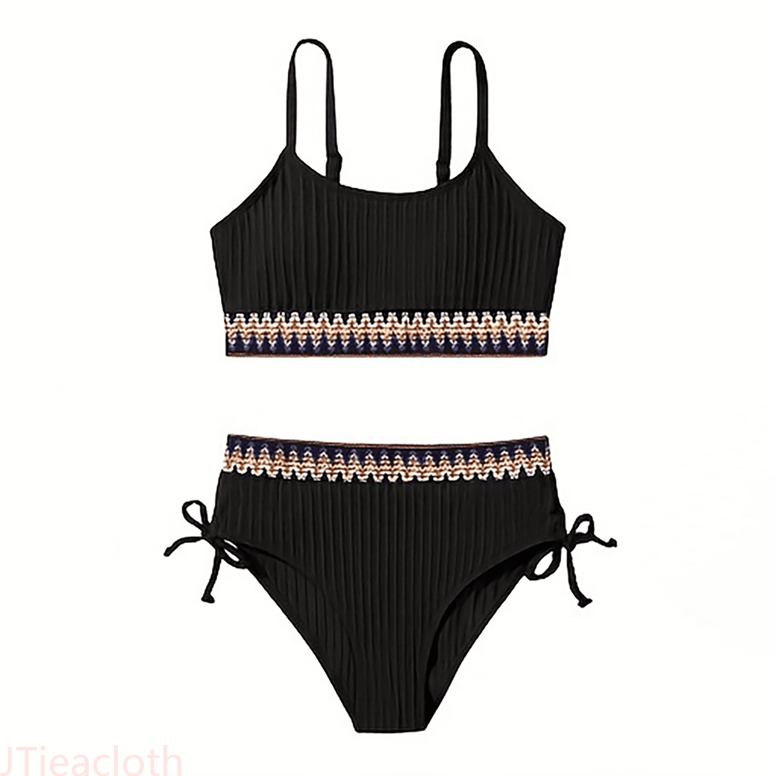 JTieacloth Girls Swimsuits Teen Girls Two Piece Bathing Suit High Waist ...