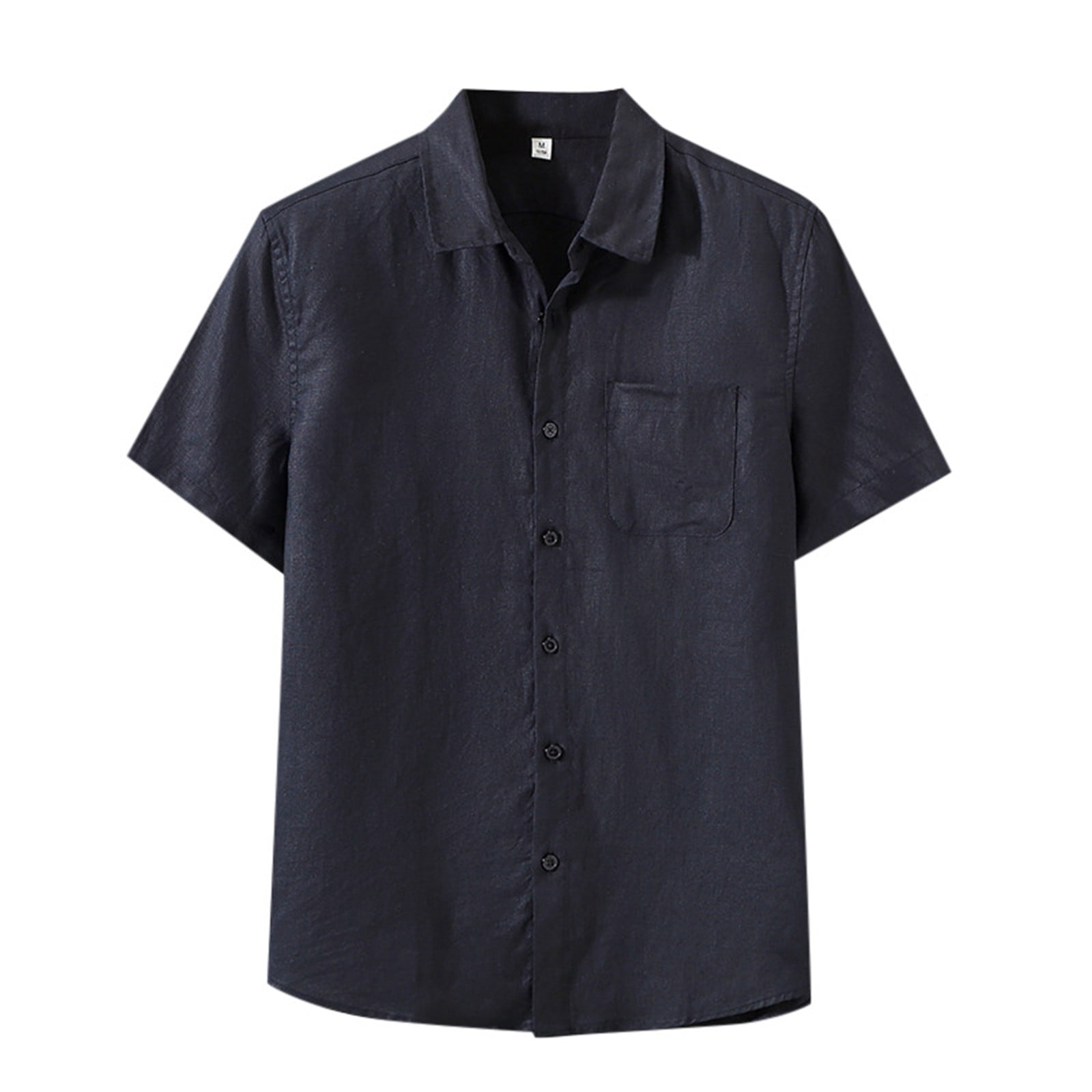 JTieacloth Lightweight T Shirts for Men Shirt Sleeve Linen Casual Turn ...