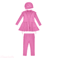 JTieacloth Muslim Swimsuit Girls 3 Piece Full Cover Hijab Burkini ...