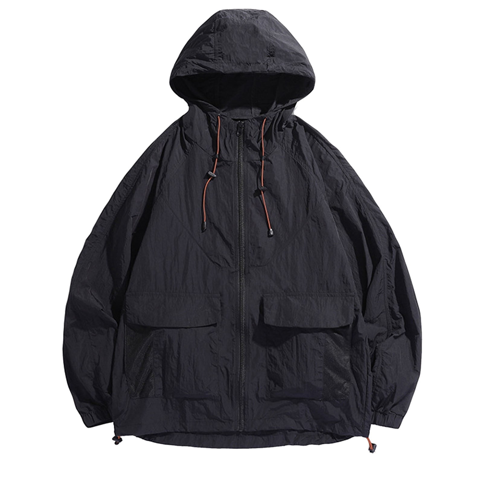 JTieacloth Winter Windbreaker Jackets Mens Hooded Sun Protective Skin ...