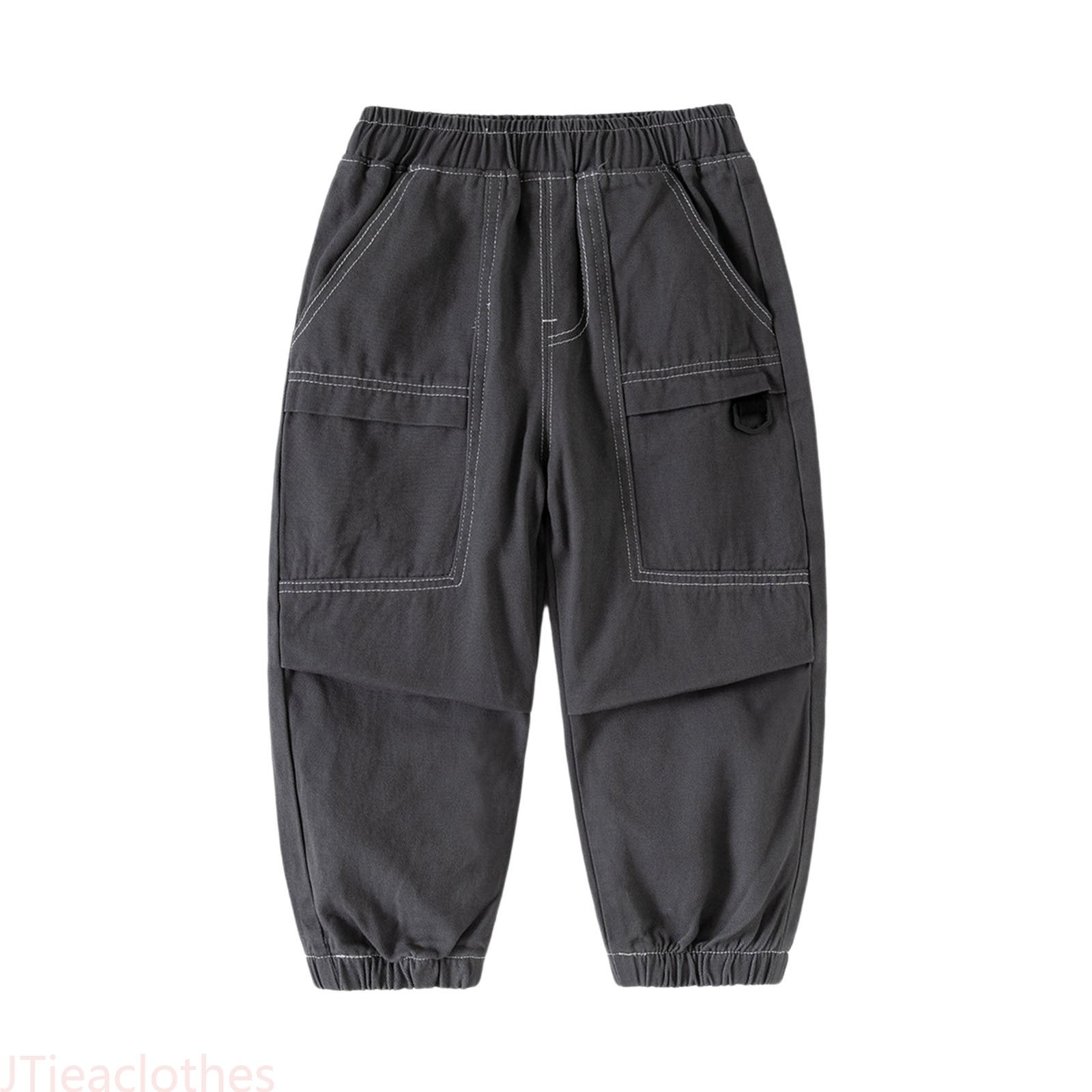 JTieaclothes Boys Fashionable Work Cargo Pants For Kids Stylish Autumn ...