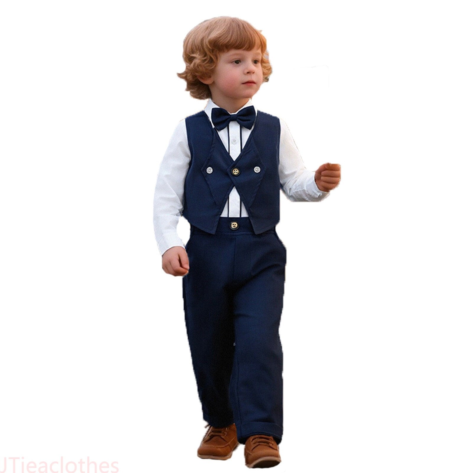 JTieaclothes Boys Formal Vest For Wedding Piano Recital Birthday Party ...