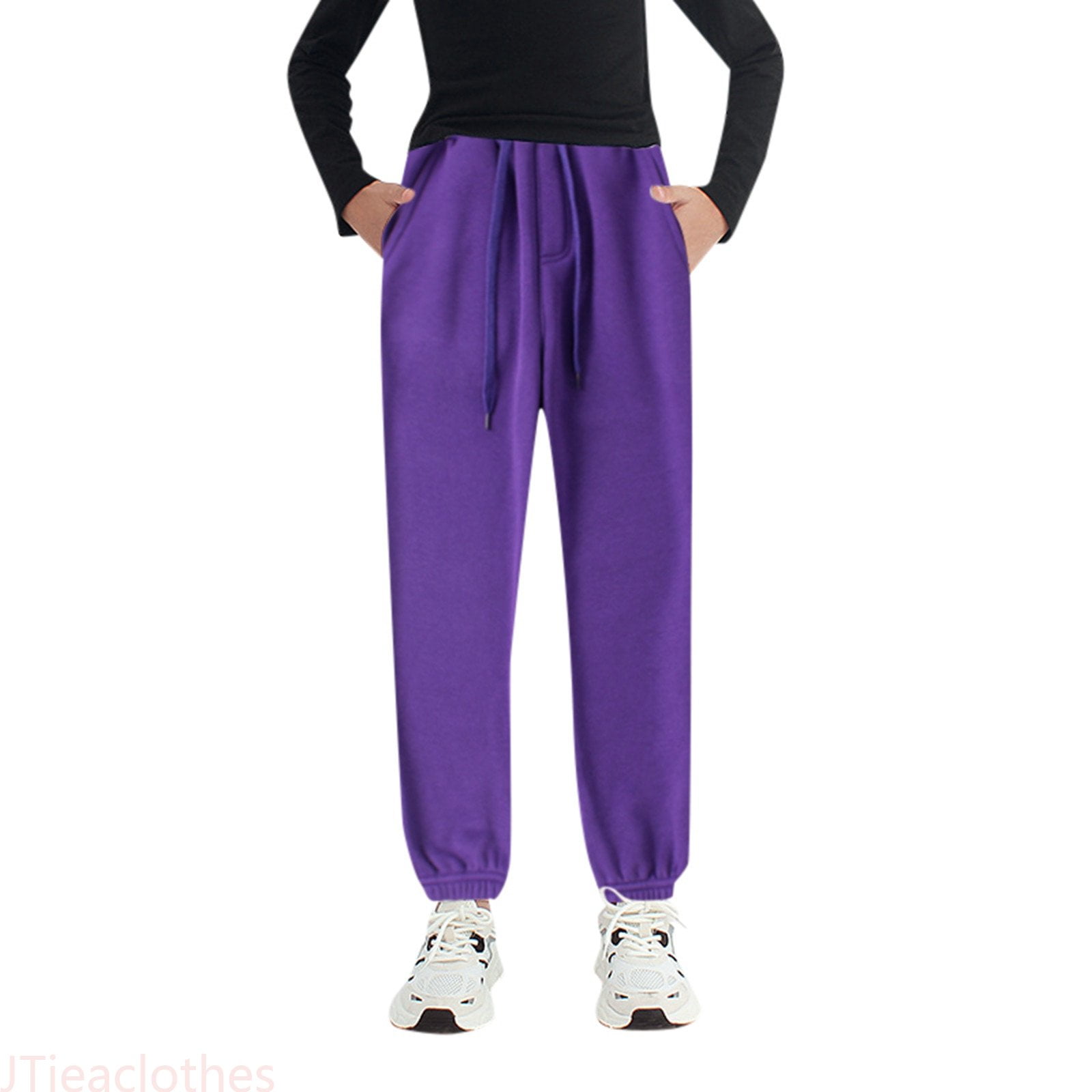 JTieaclothes Boys Girls Active Pants Jogger Sweatpants With Pockets ...