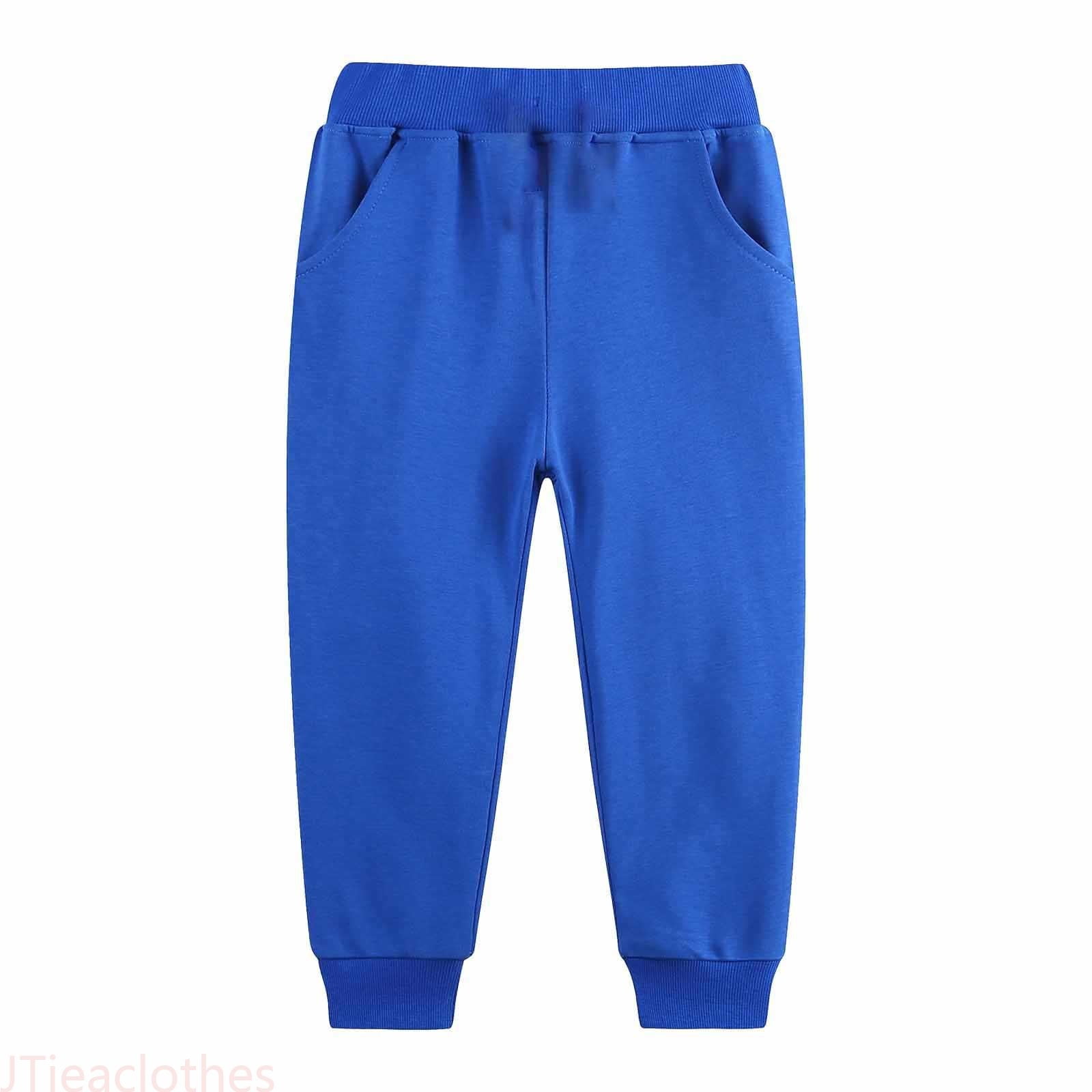 JTieaclothes Kids' Solid Color Tracksuit Pants With Bunched Feet Mid ...