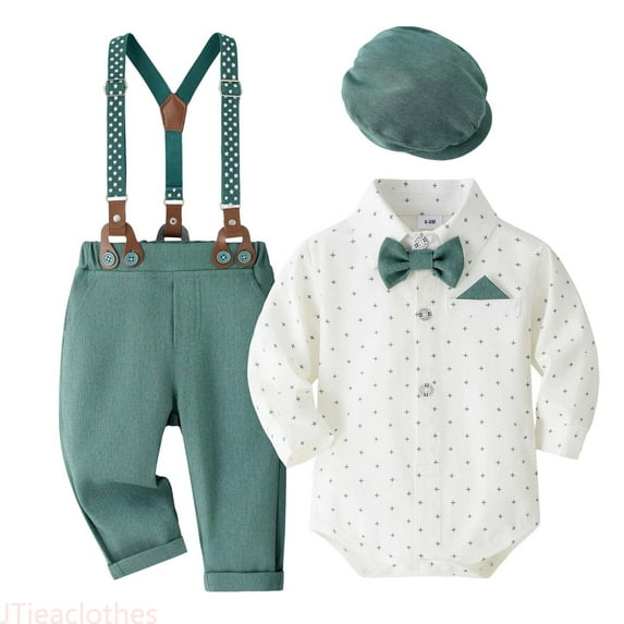 JTieaclothes Little Boys Toddler Formal 3 Pcs Set, Dress Up Shirts And ...
