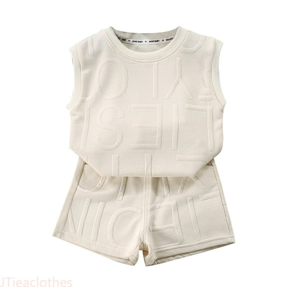 JTieaclothes Summer Children's Vest Set Boys Sleeveless Summer Clothes ...