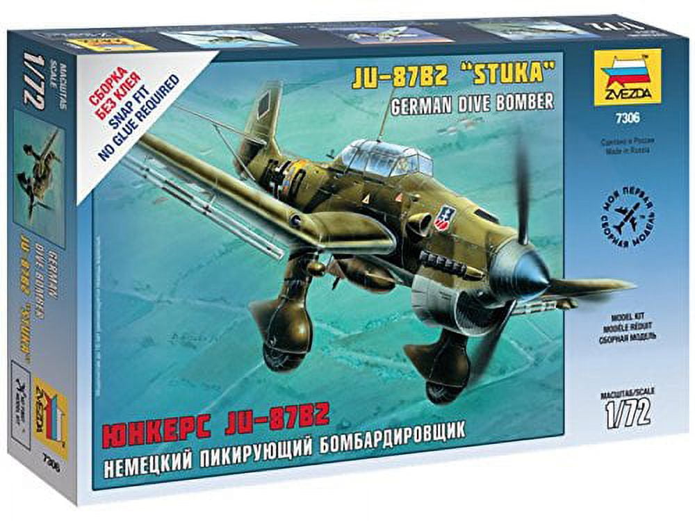 Zvezda JU-87B2 "Stuka" - German Dive Bomber New - Walmart.com
