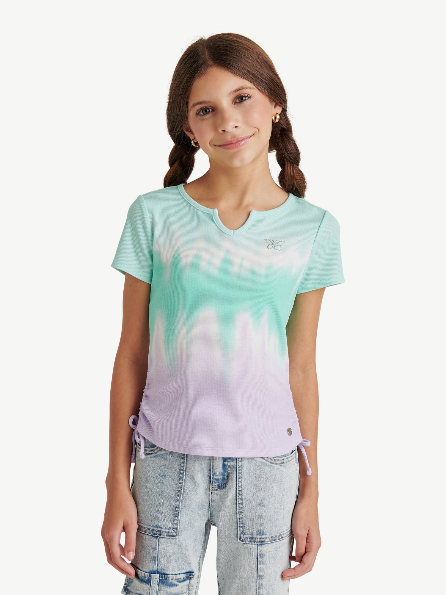 Justice Girls Cinch Tee, Sizes XS - XLP - Walmart.com