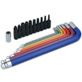 JU JIAN TEC 20-Piece Rainbow Ball End Hex Key Set, 9PC Color-Coded ...