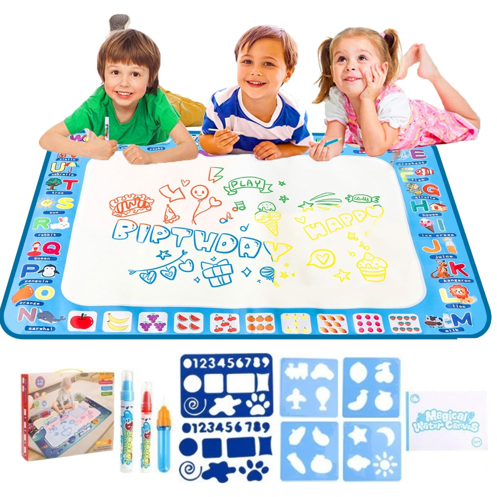 JUANANIUG Water Doodle Mat, Doodle Drawing Mat,Aqua Coloring Mat Doodle ...