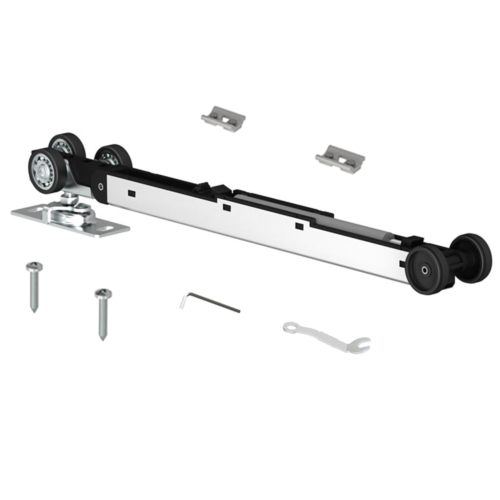 JUBEST Pocket Door Roller with 120LBS Soft Close Mechanism, Two-Way ...