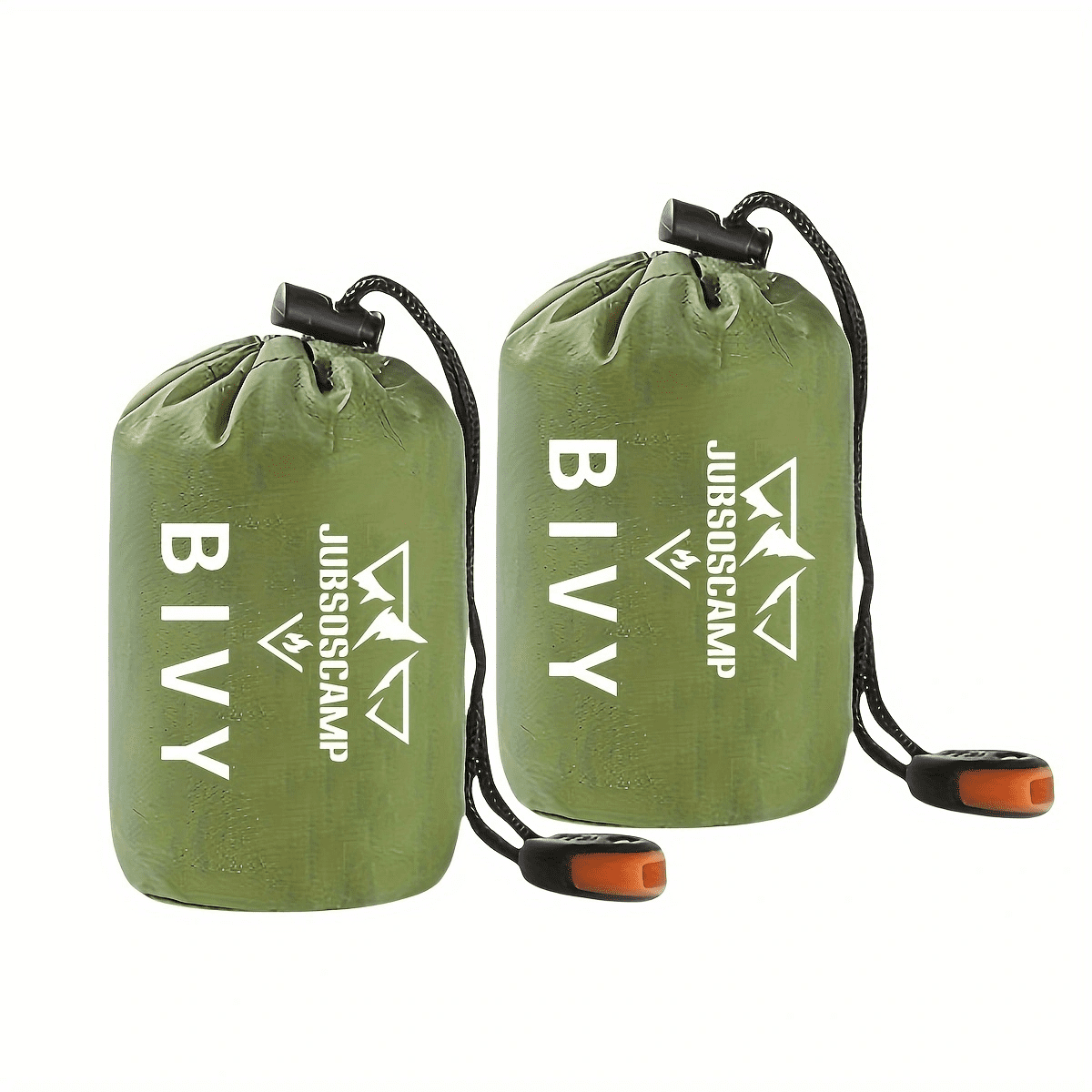 JUBSOSCAMP Emergency Sleeping Bag, Polyester Film Bivy Sack Survival ...