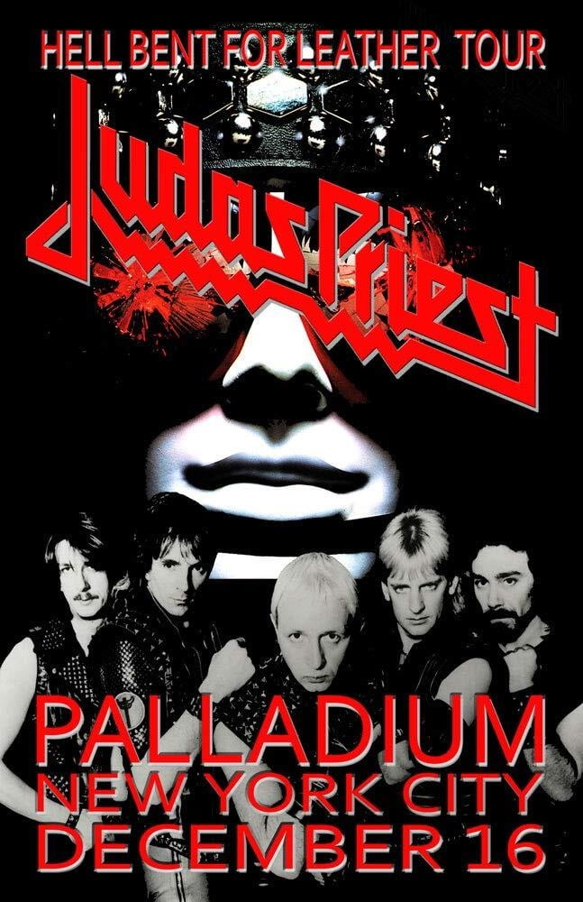 JUDAS PREIST REPLICA PALLADIUM 1978 CONCERT POSTER - Walmart.com