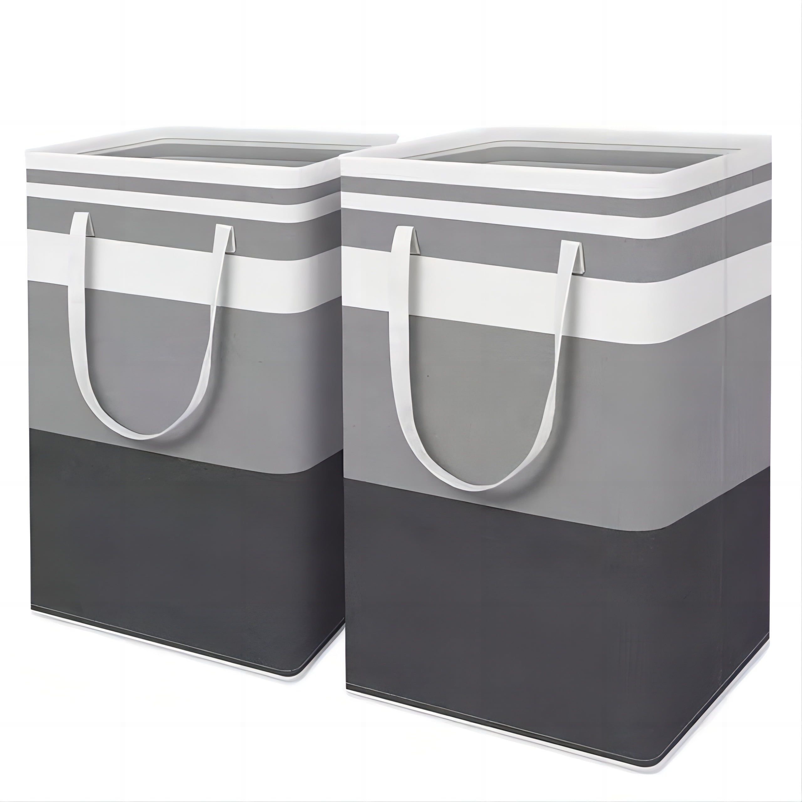 Juemel 75L Large Laundry Basket, Foldable Waterproof Cotton Linen ...