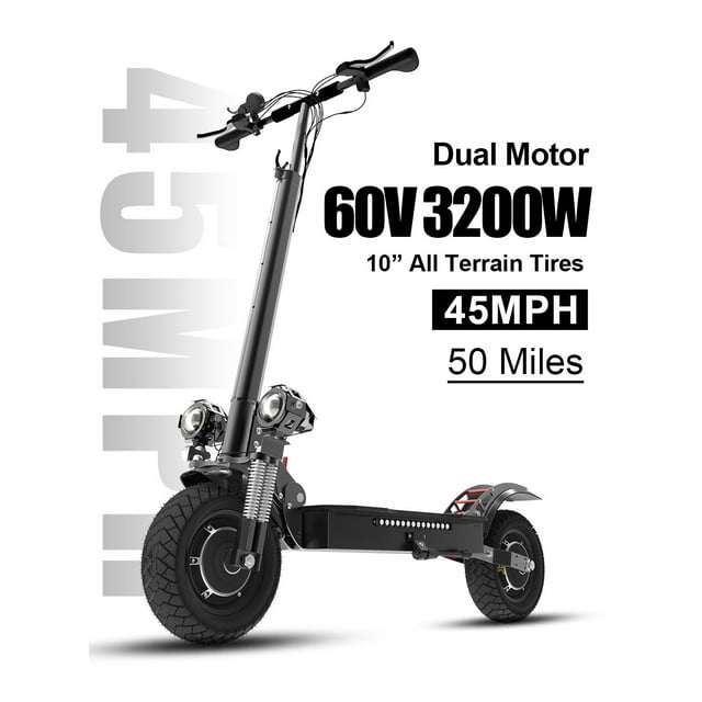 JUEXING JX760 Electric Scooter, 60V 3200W, 46 MPH Speed & 50 Miles ...