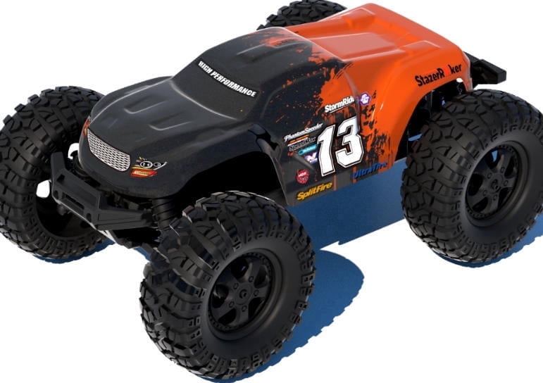 JUGAAD LIFE 1:18 Remote Control Monster Truck, All-Terrain 4WD RC Car ...