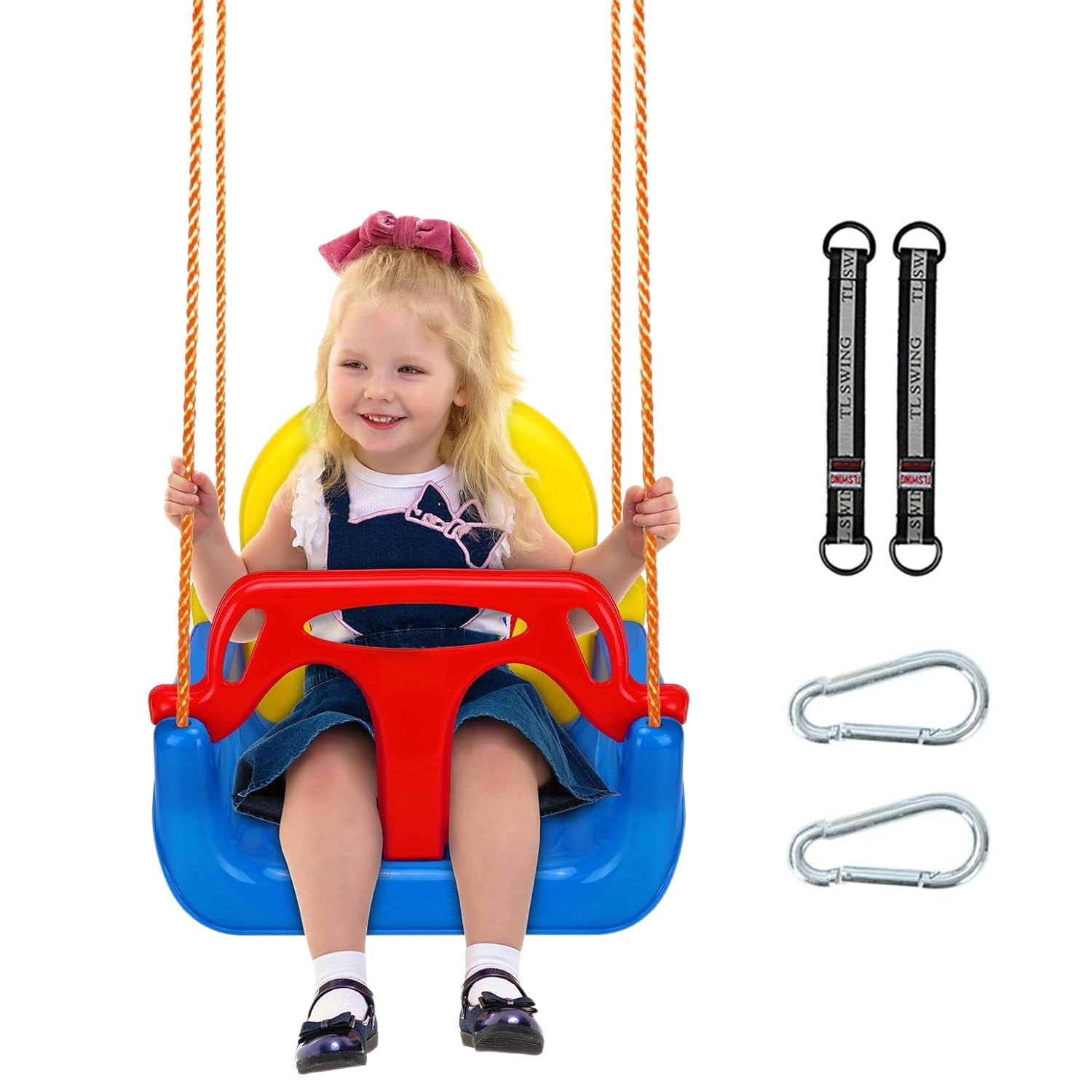 JUGAAD LIFE Toddler Swing Set - High Capacity Infant Indoor/Outdoor 3 ...