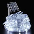 JUHEFA Solar Rope Lights 33FT 100LED, 8 Modes Waterproof for Outdoor ...