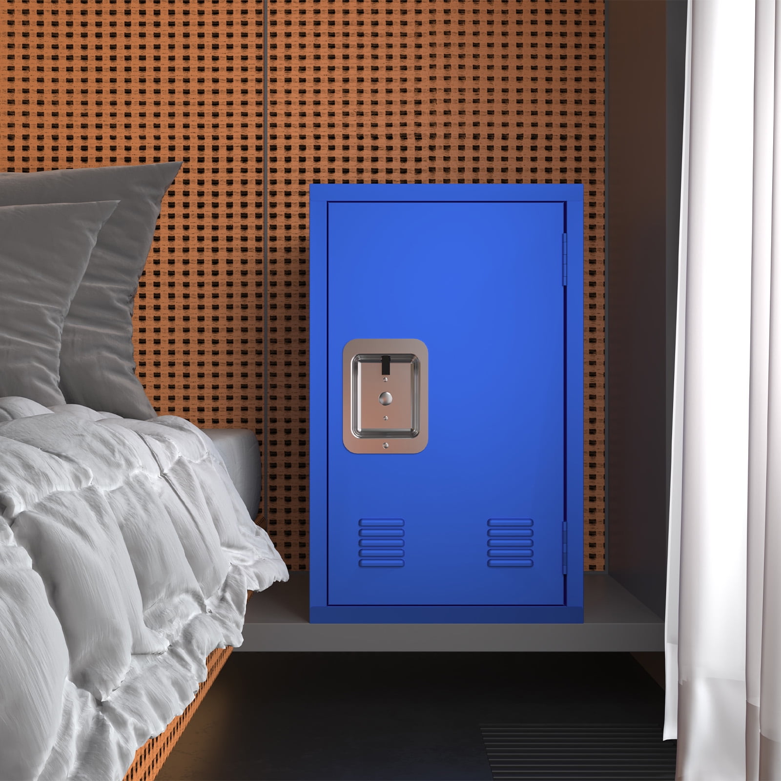 JUICCEE 24 Inch H Locker Storage Cabinet with Locking Door, Free ...