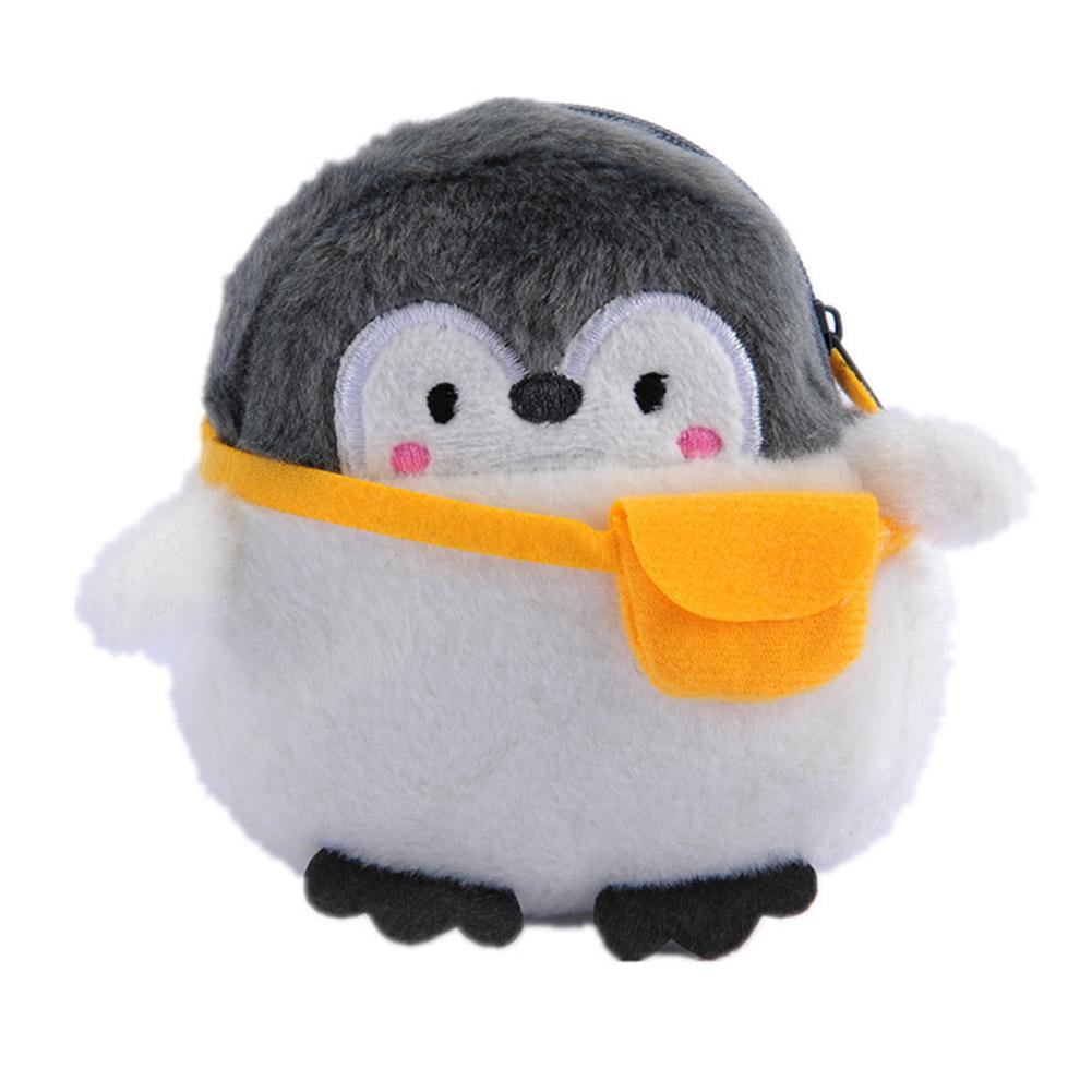 JUICEASE Cute Penguin Coin PursePlush Penguin Messenger Bag Coin Purse ...