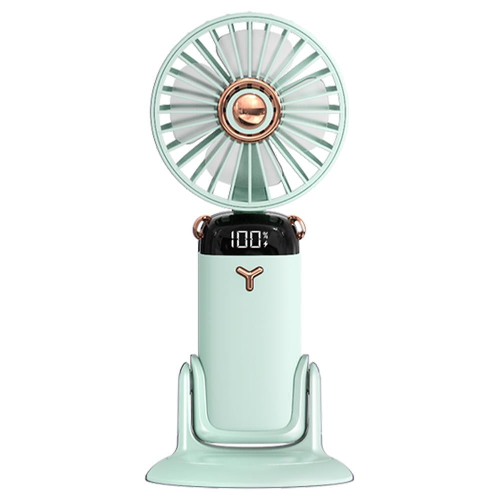 JUICEASE Digital Display Folding Rotating Desktop Stand Fan USB ...