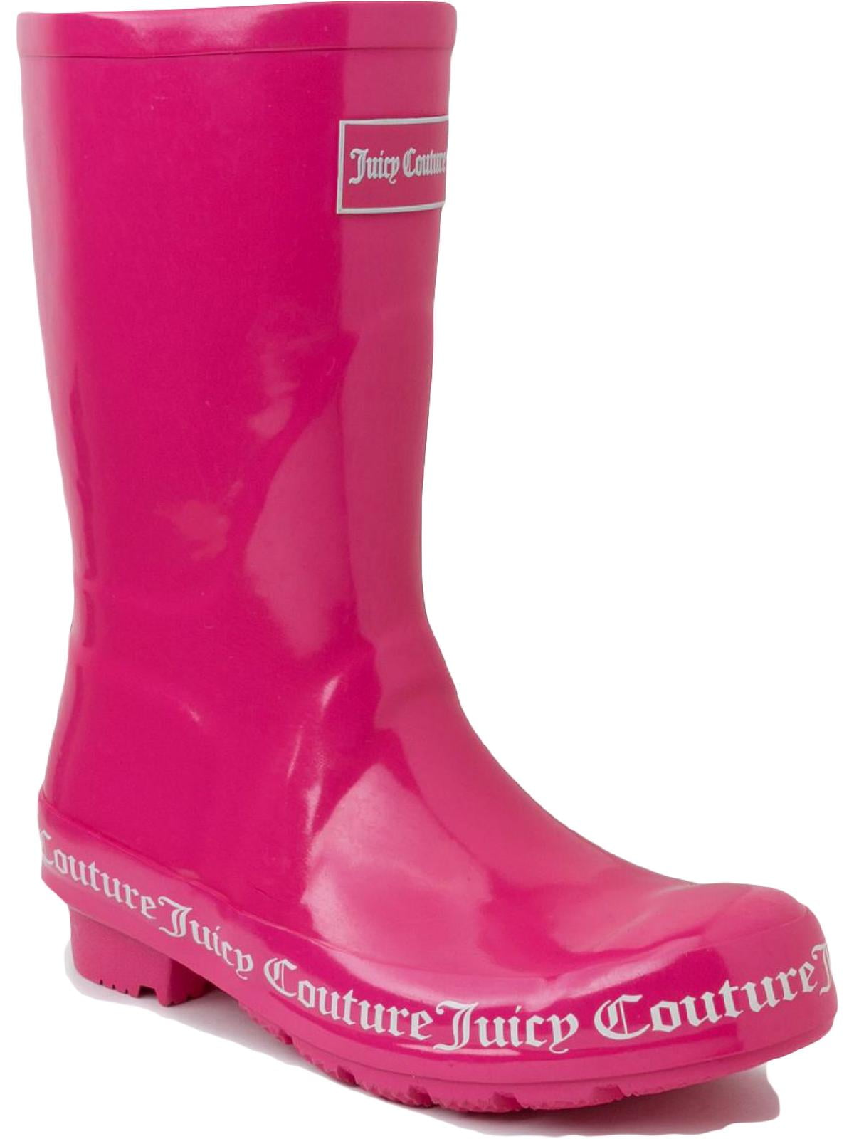 JUICY COUTURE Womens Pink Logo Waterproof Comfort Totally Round Toe ...