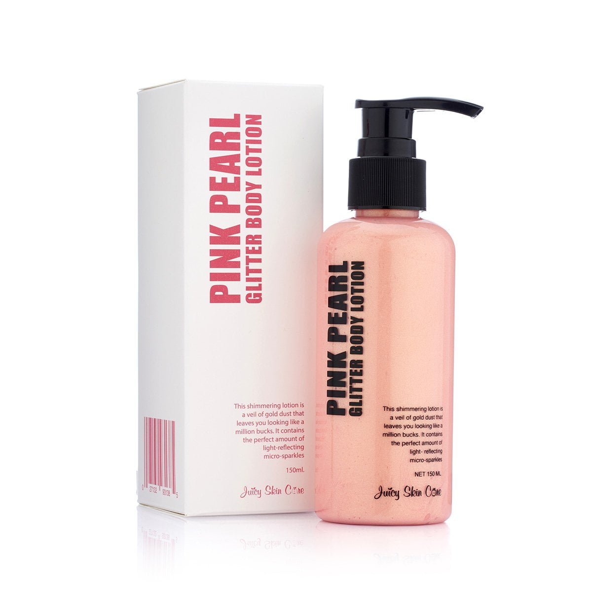JUICY SKIN CARE Pink MMF7 Pearl Glitter Body lotion - Shimmer body ...