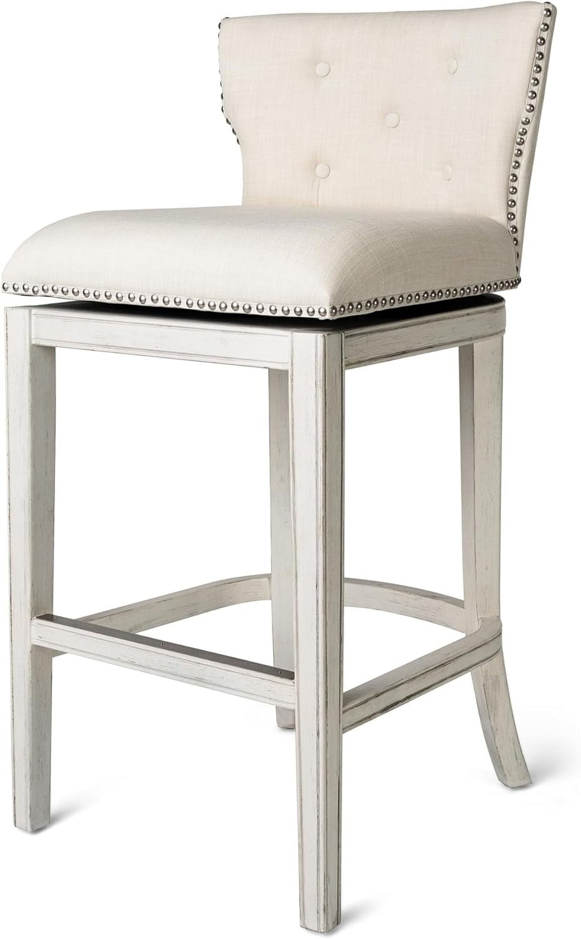 JUIJOWGTGW Hugo 31 Inch High Bar Height Barstool with Low Back in ...
