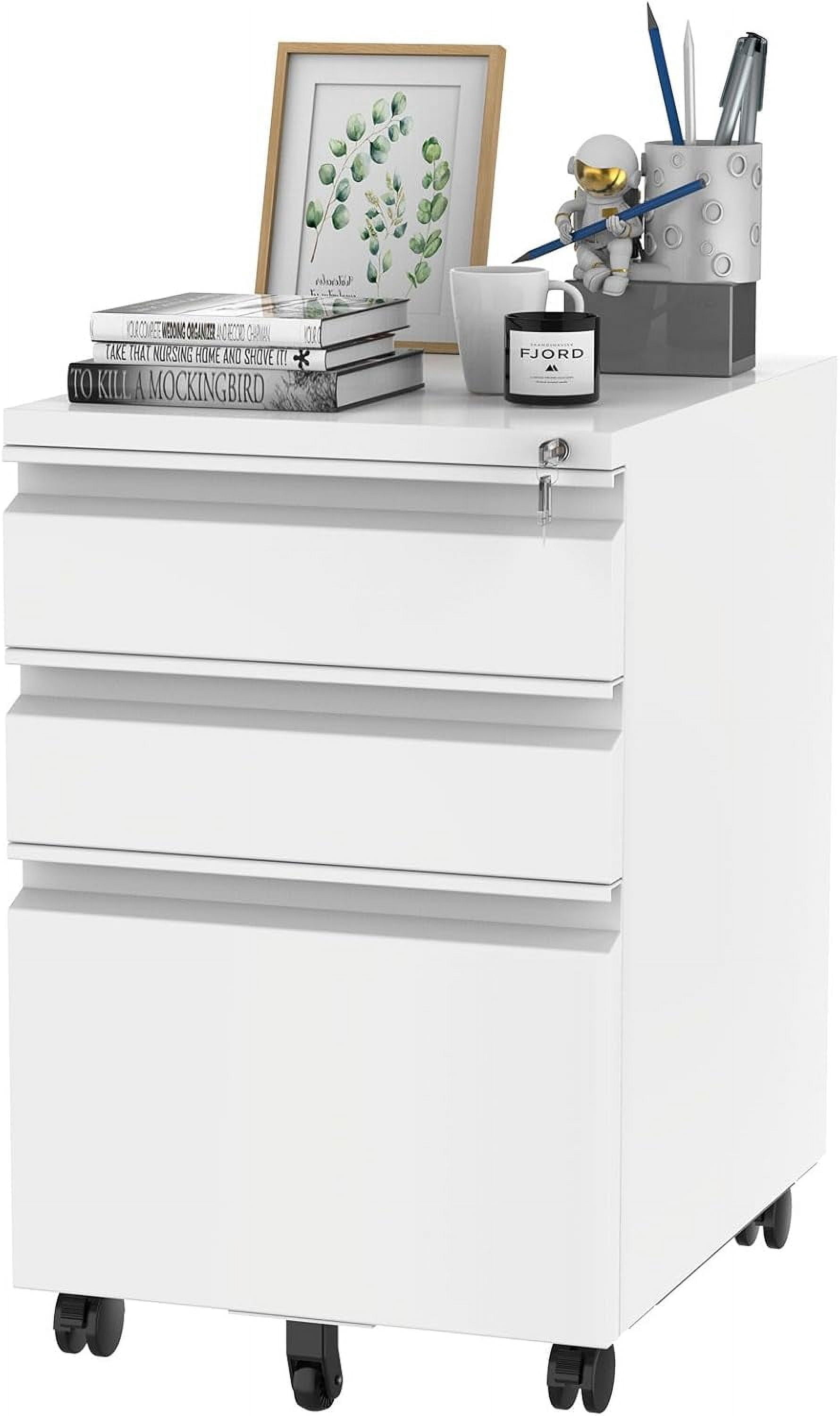 JUIJOWGTGW Mobile File Cabinet for 3 Drawer File Cabinet Under Storage ...