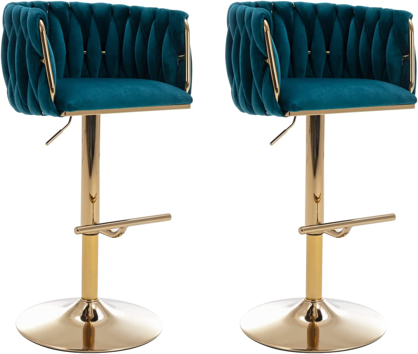 JUIJOWGTGW Swivel Bar Stools Adjustable Counter Height Bar Stools with ...