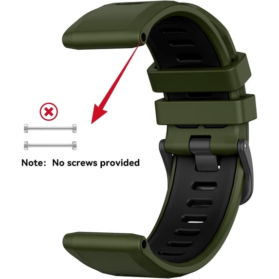 JUJHGRF-22MM Watch Band Compatible with Garmin Forerunner 970, Soft ...