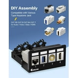 JUJHGRF-4 Port Patch Panel Blank Keystone Patch Panel UTP&STP ...