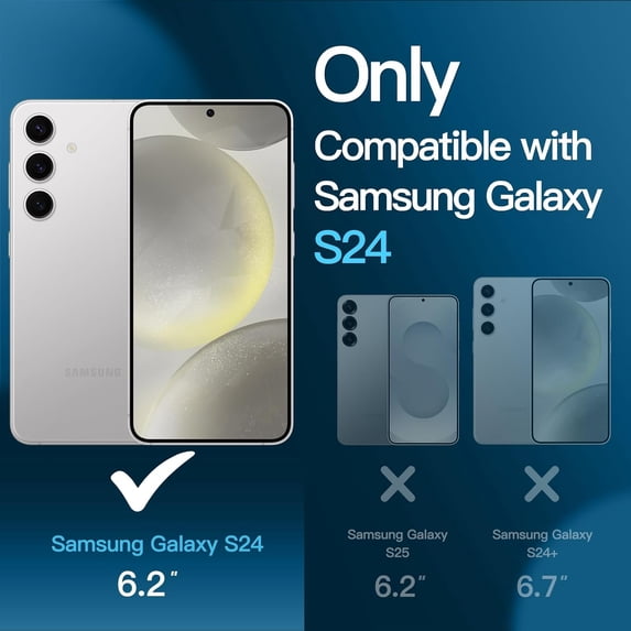 JUJHGRF-5 in 1 Matte Case for Samsung Galaxy S24 5G with 2-Pack Screen ...