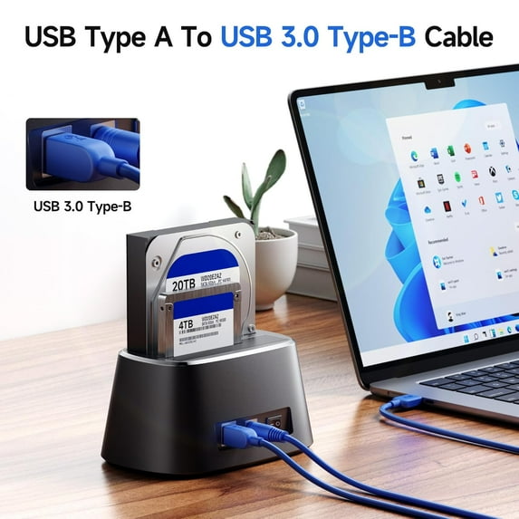 JUJHGRF-5Gbps Long USB 3.0 Cable - 10ft, USB A to B Cable, USB3 Cord ...