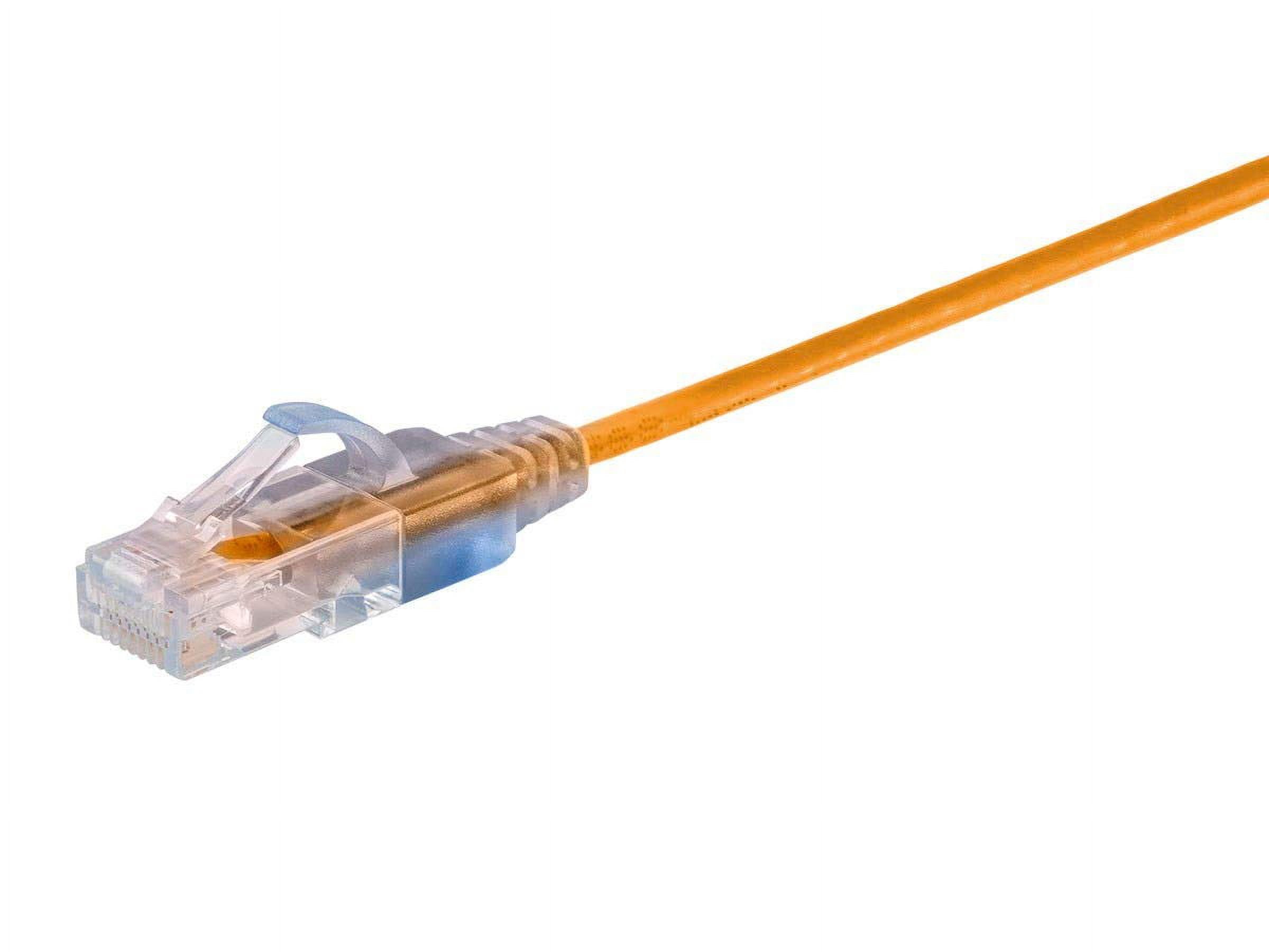 JUJHGRF-Cat6A 6in Yellow 10-Pk Patch Cable UTP 30AWG 10G Pure Bare ...