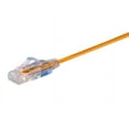 JUJHGRF-Cat6A 6in Yellow 10-Pk Patch Cable UTP 30AWG 10G Pure Bare ...