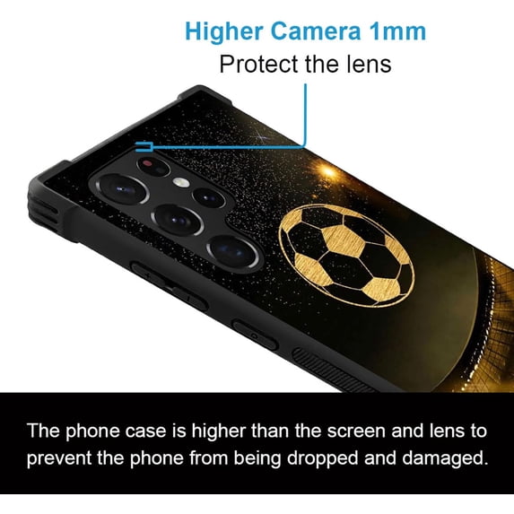 JUJHGRF-Compatible with Samsung Galaxy S22 Ultra Case,Soccer Stadium ...