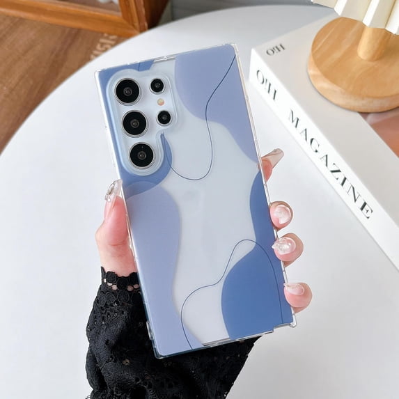 JUJHGRF-Compatible with Samsung Galaxy S24 Ultra Case, Soft Shaped Art ...