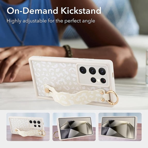 JUJHGRF-Compatible with Samsung Galaxy S24 Ultra Leopard Case with ...