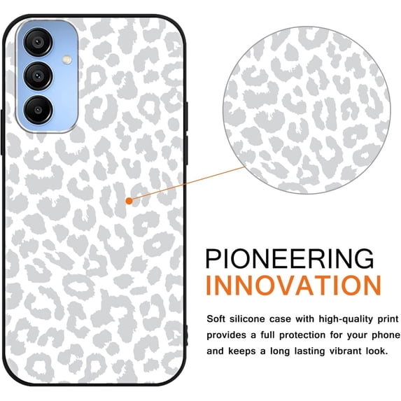 JUJHGRF-Cute Cheetah Print Phone Case for Samsung Galaxy A15 5G 6.5 ...